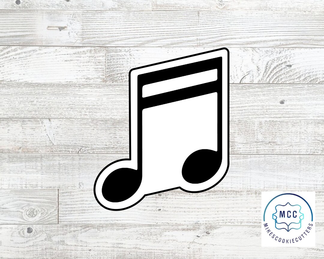Double Bar Music Note Cookie Cutter - Etsy