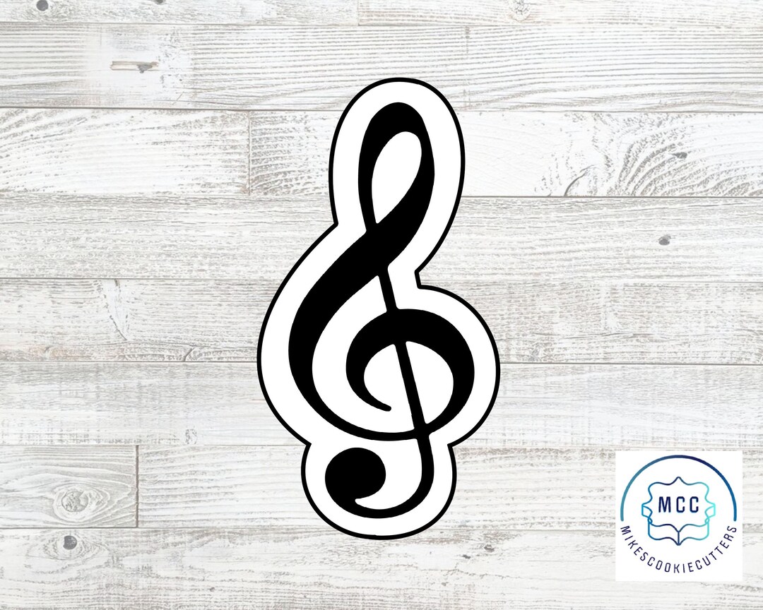 Treble Clef Music Note Cookie Cutter - Etsy