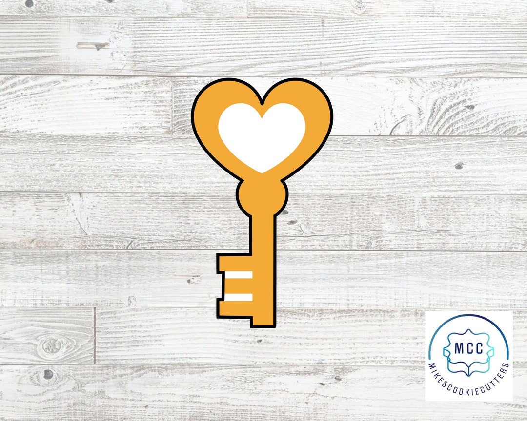 Heart Shaped Key Cookie Cutter - Etsy