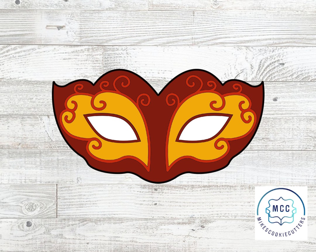 Mardi Gras Mask 1 Cookie Cutter - Etsy