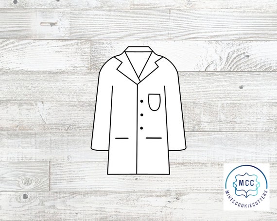 Lab Coat Scientist Drawing