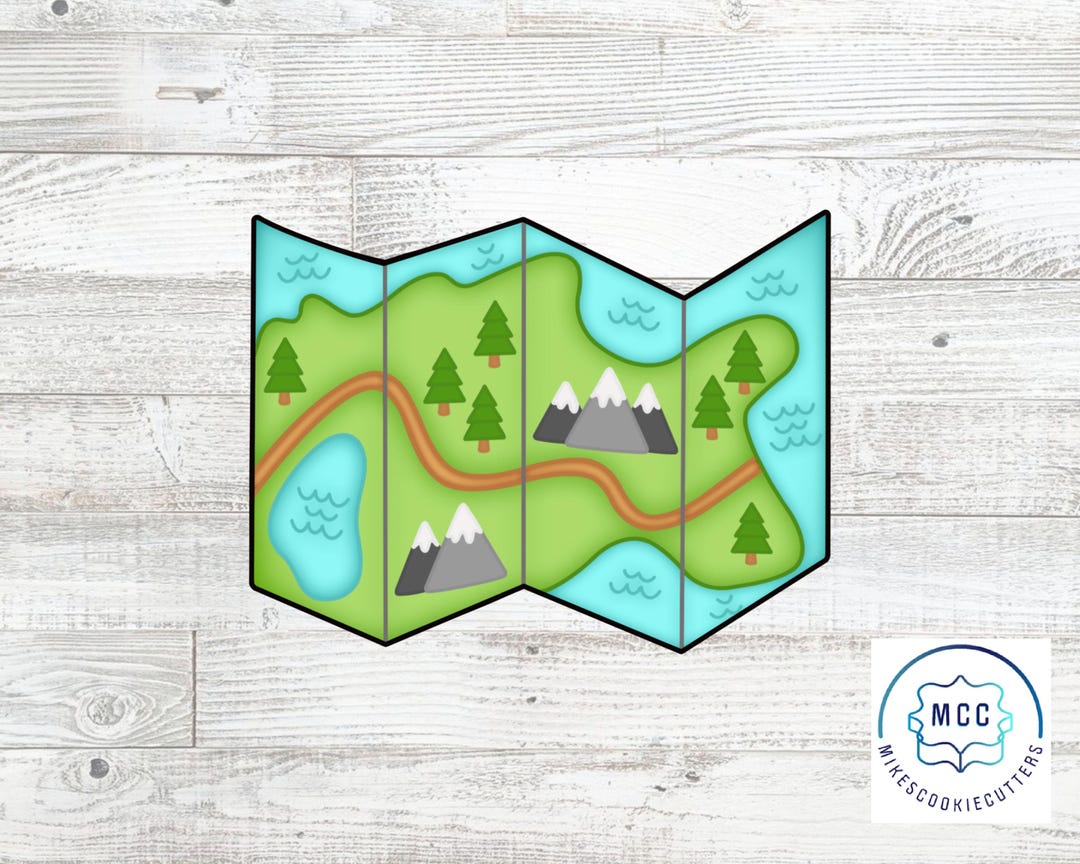 Travel Map Cookie Cutter - Etsy