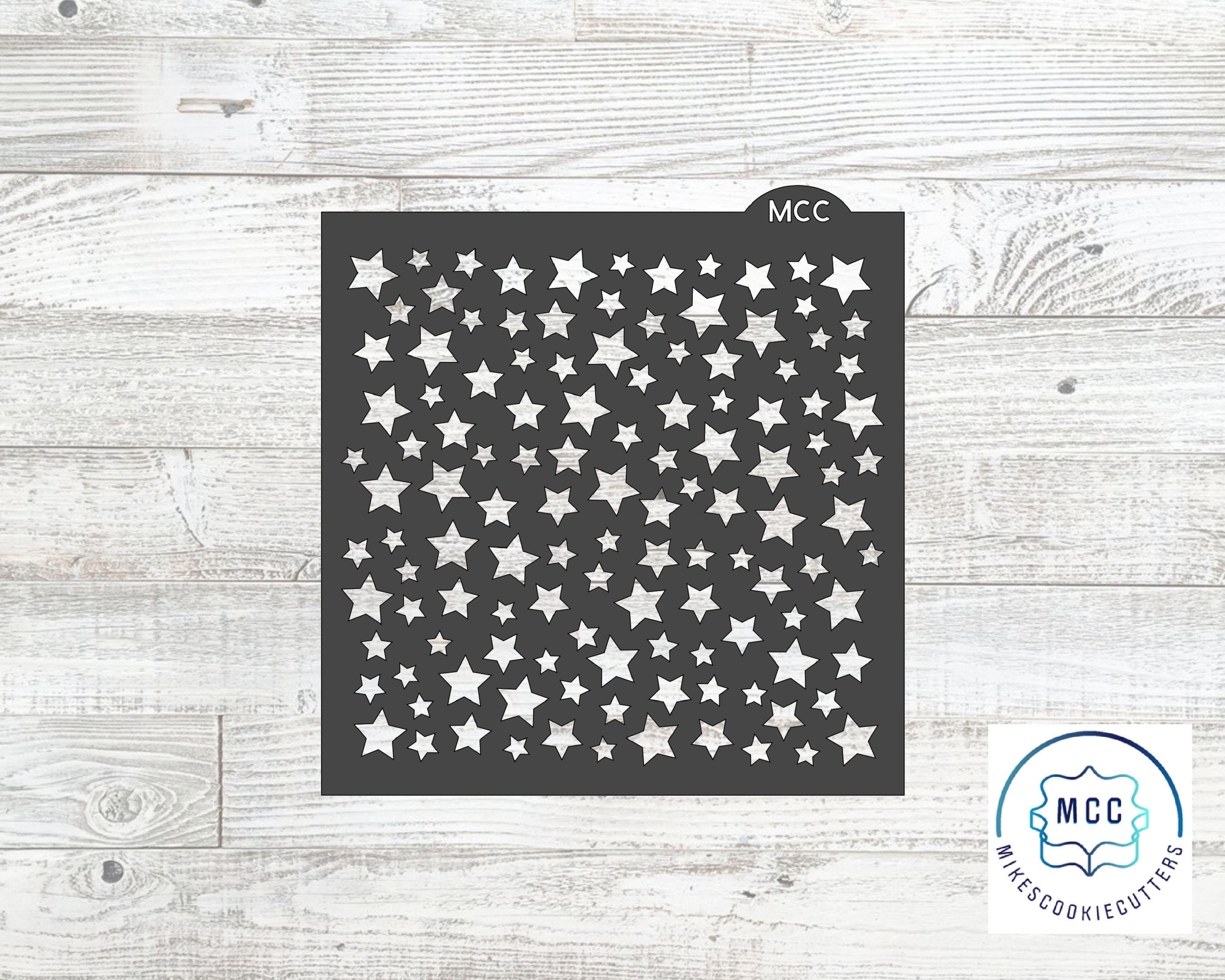 Random Stars Stencil - Etsy