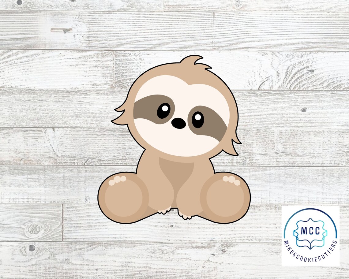 Sitting Sloth Cookie Cutter - Etsy