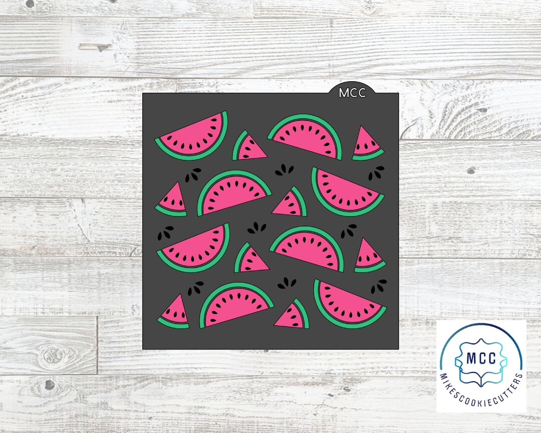 Three Piece Watermelon Stencil Set - Etsy