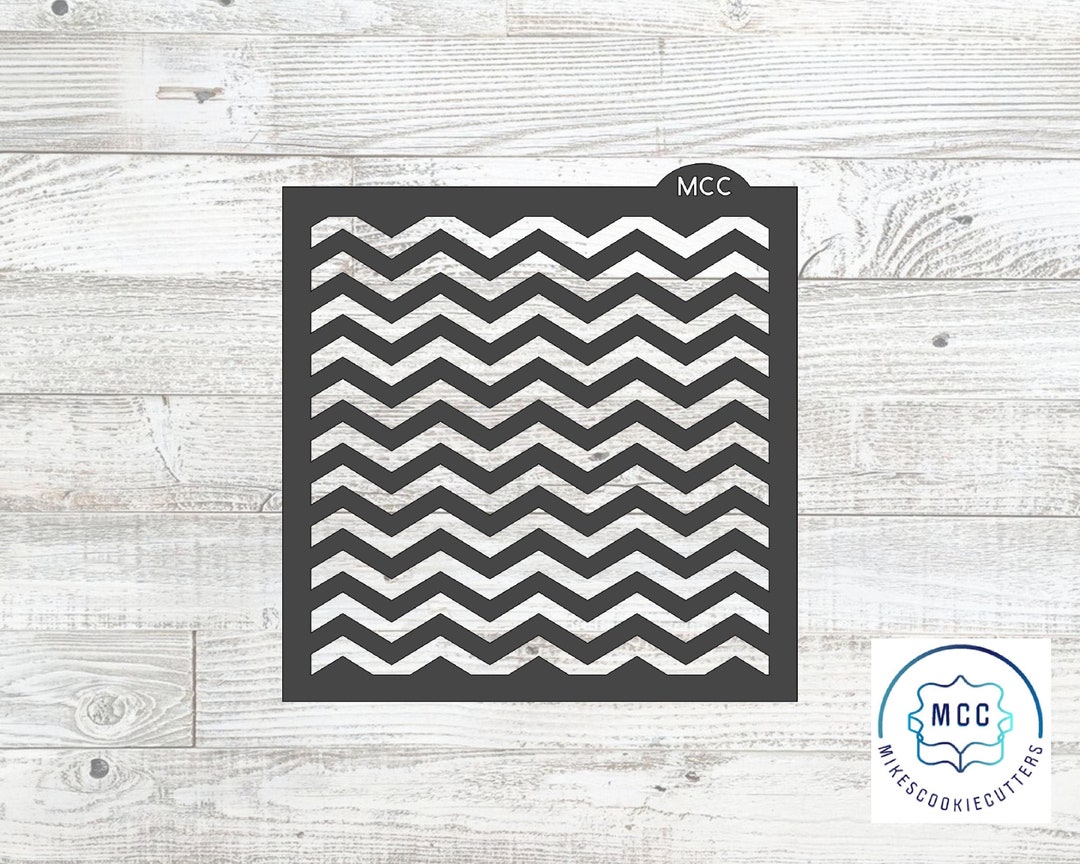 Small Chevron Pattern Stencil - Etsy