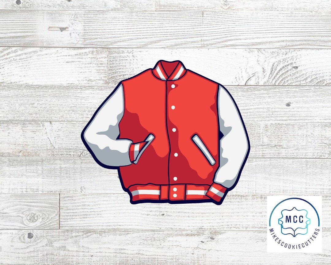 Letterman Varsity Jacket Cookie Cutter - Etsy