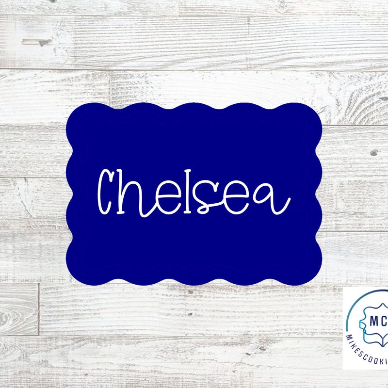 Cookie Cutter Plaque Wavy - Etsy