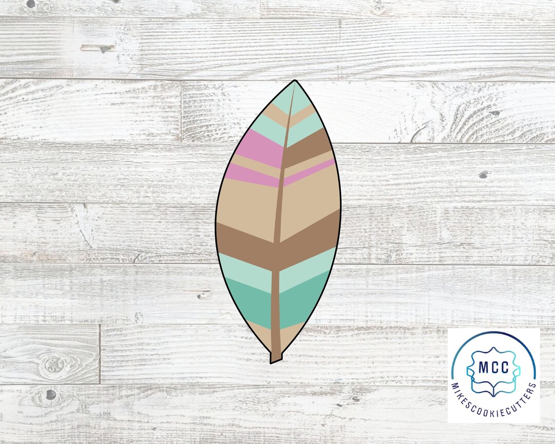 Boho Tribal Feather 3 Cookie Cutter - Etsy