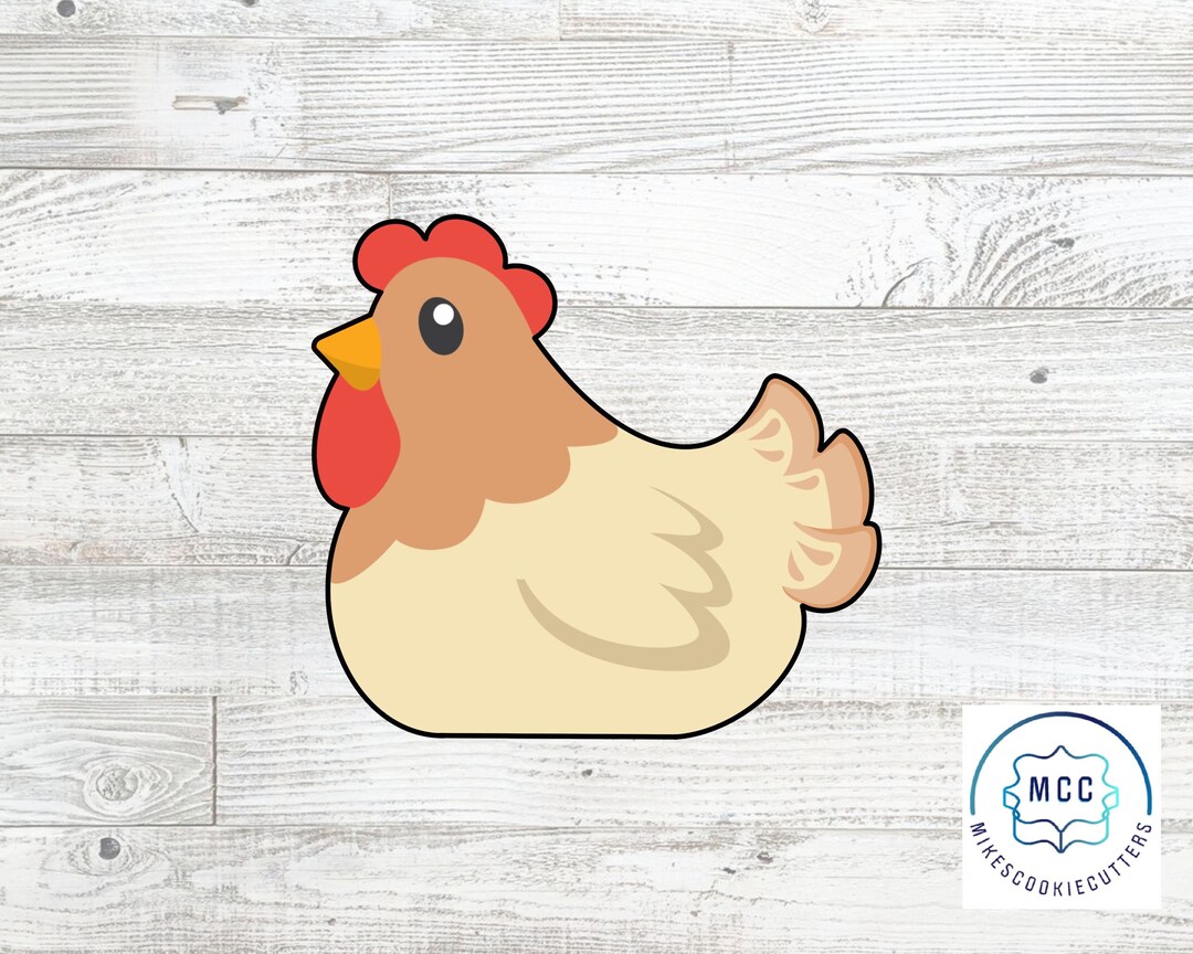 Sitting Chicken Hen Farm Cookie Cutter - Etsy