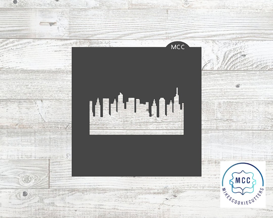 Cityscape City Scape Stencil - Etsy