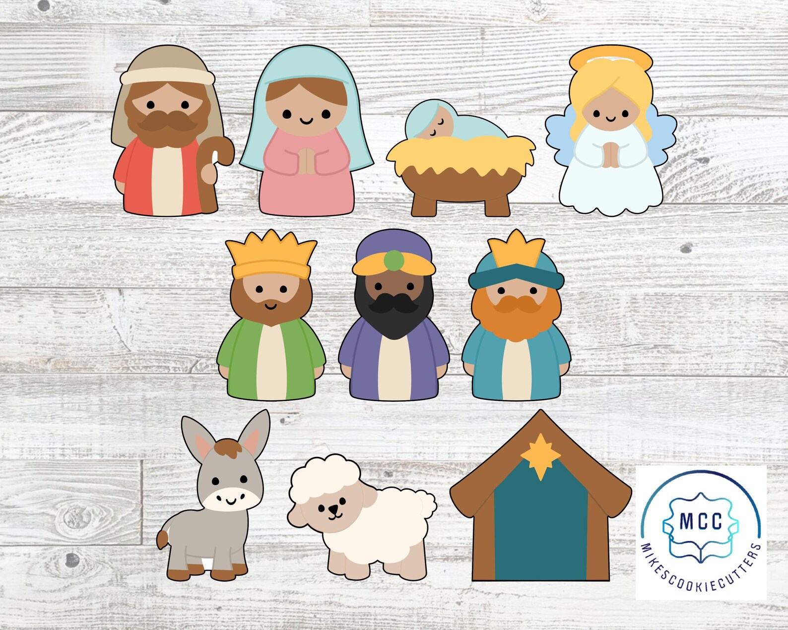 Nativity Cookie Cutters Set of 10 - Etsy