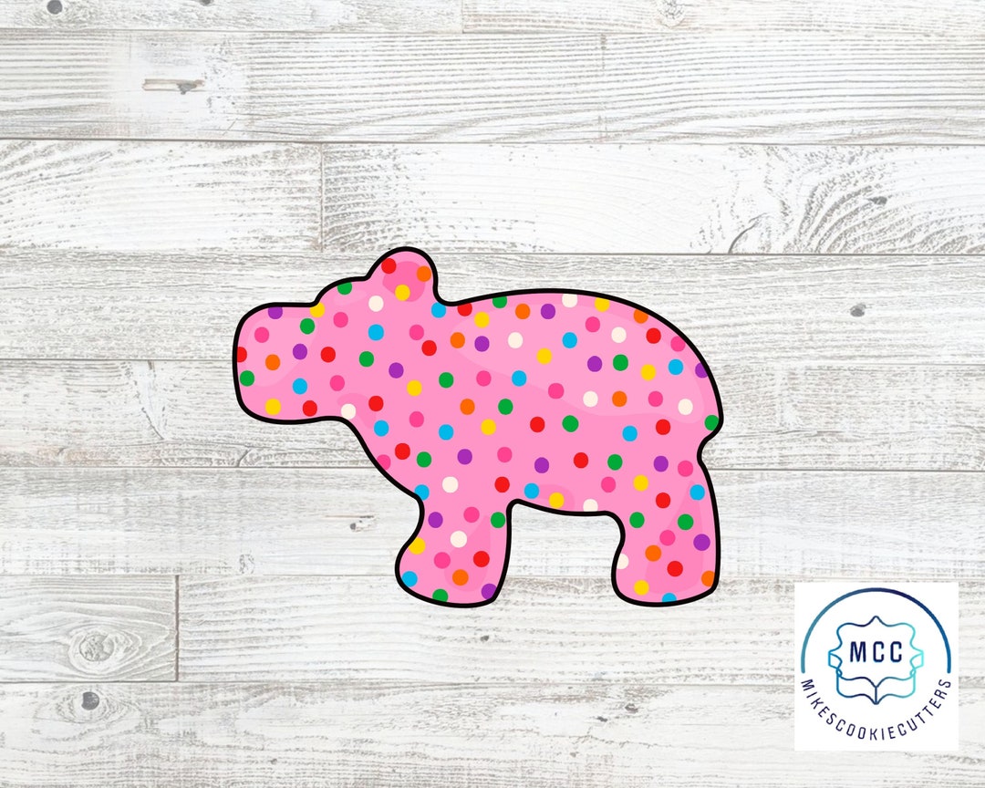 Hippo Frosted Animal Cracker Cookie Cutter - Etsy