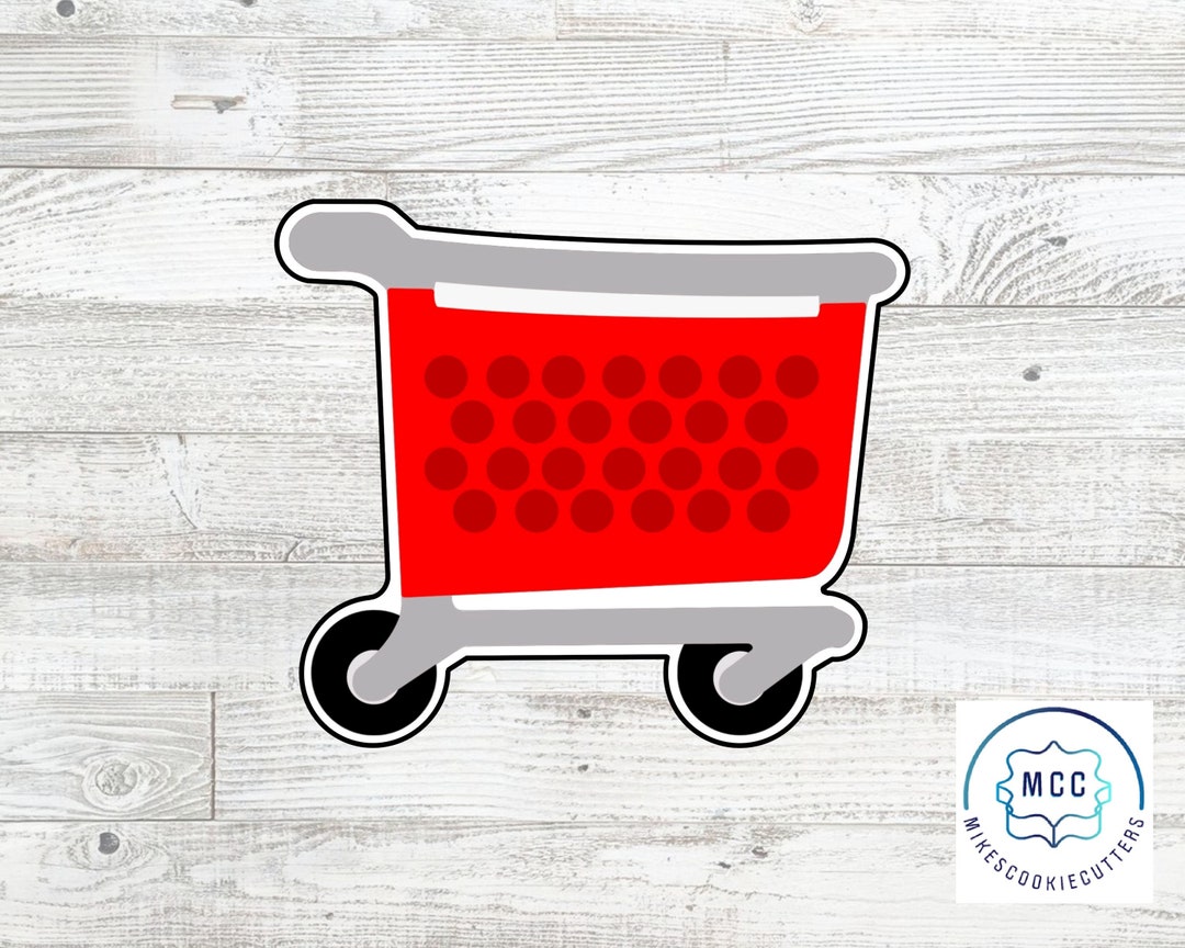 Shopping Cart Cookie Cutter - Etsy
