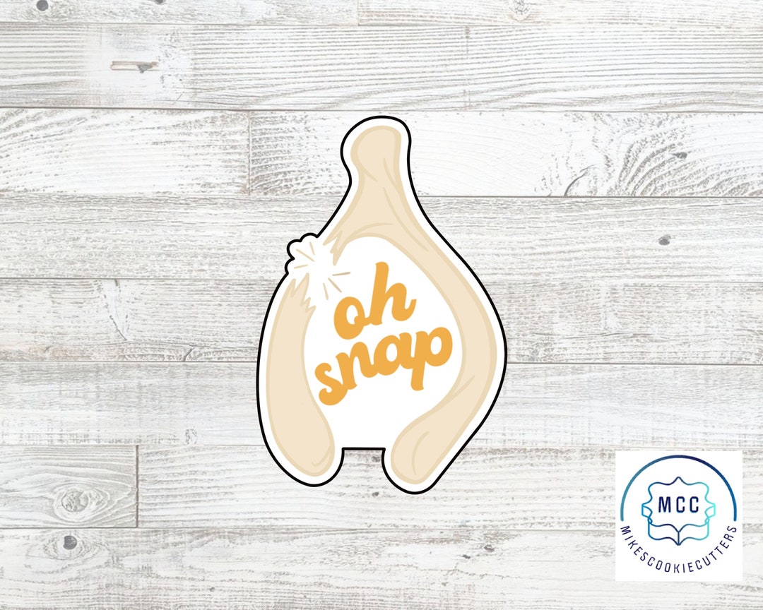 Wishbone Oh Snap Plaque Cookie Cutter - Etsy