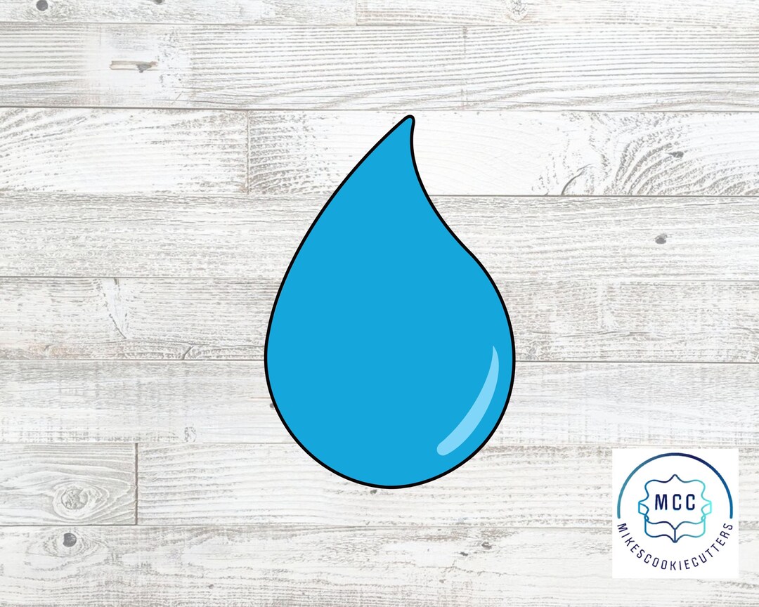 Water Rain Tear Droplet Cookie Cutter - Etsy