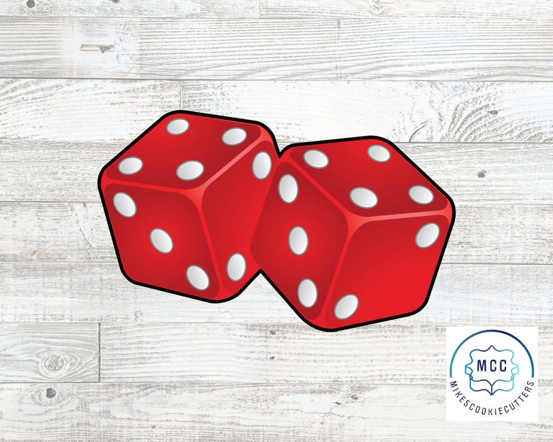 Pair of Dice Casino Gambling Cookie Cutter - Etsy