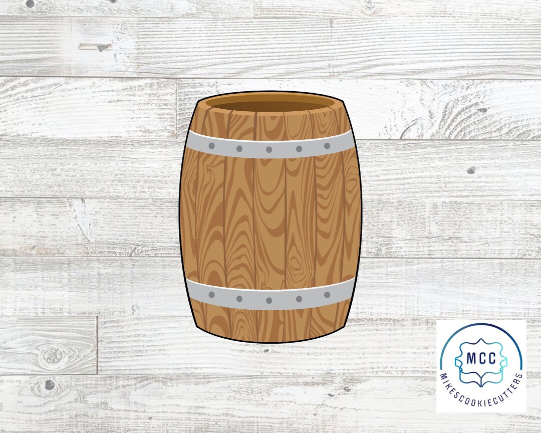 Beer Keg Wine Whiskey Barrel Cookie Cutter - Etsy