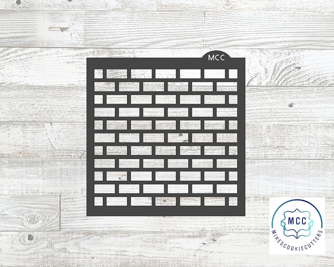 Large Brick Pattern Stencil - Etsy