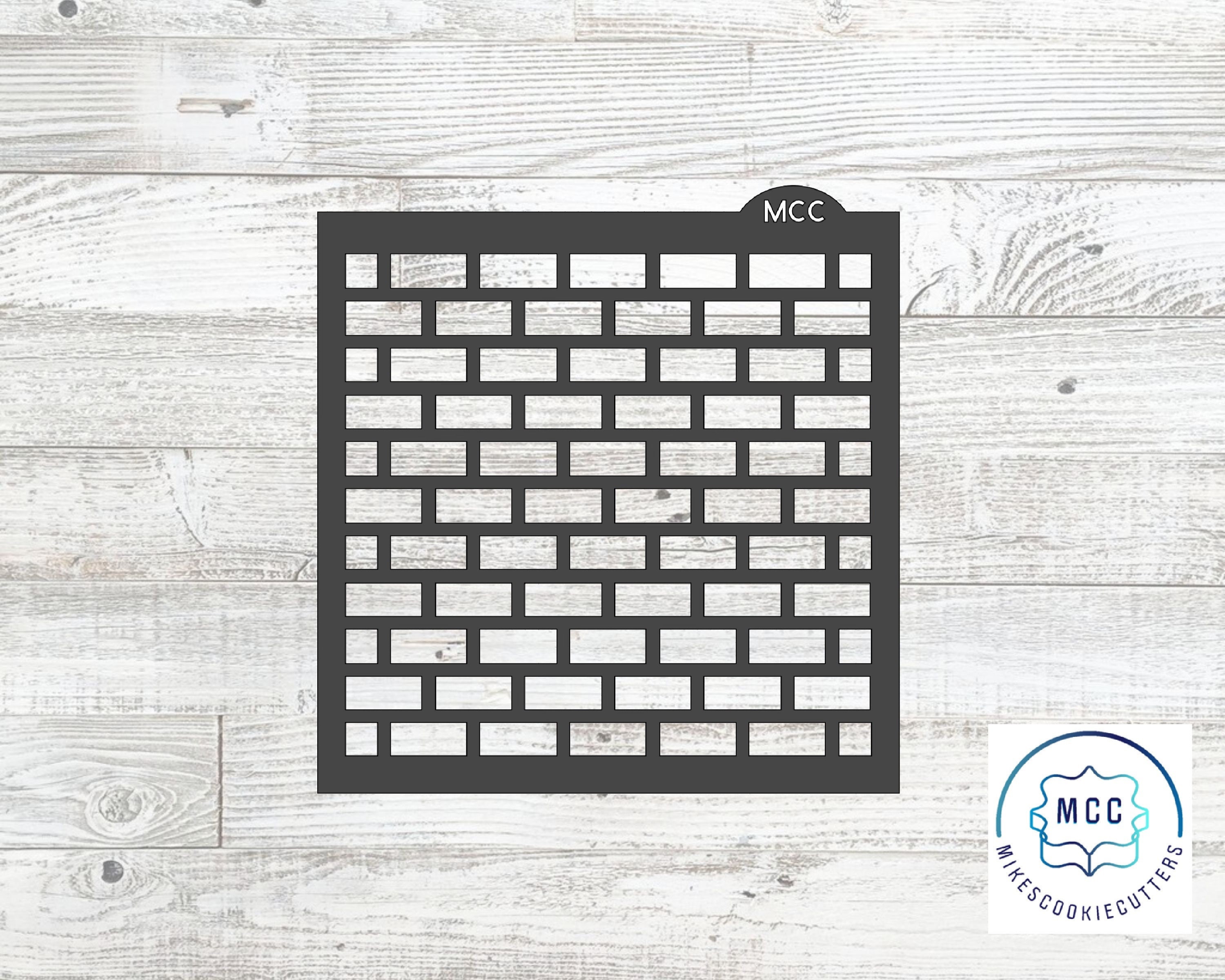 Large Brick Pattern Stencil - Etsy