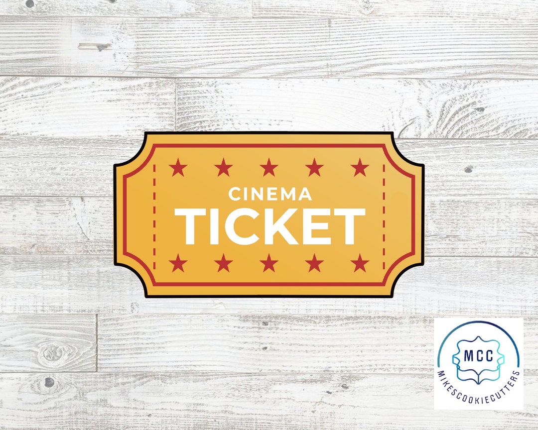 Movie Ticket Cookie Cutter - Etsy