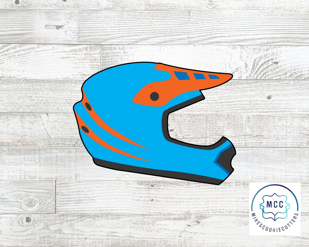 Motorcycle Motocross BMX Helmet Cookie Cutter - Etsy
