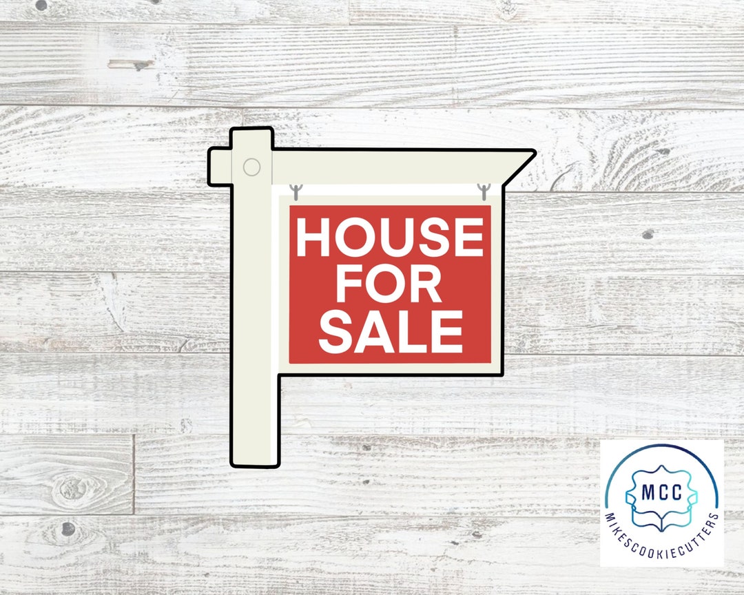 Real Estate House for Sale Sold Sign Cookie Cutter - Etsy