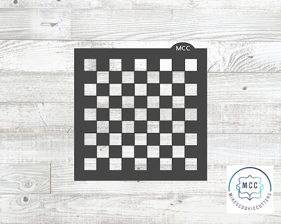 Large Checkerboard Stencil - Etsy