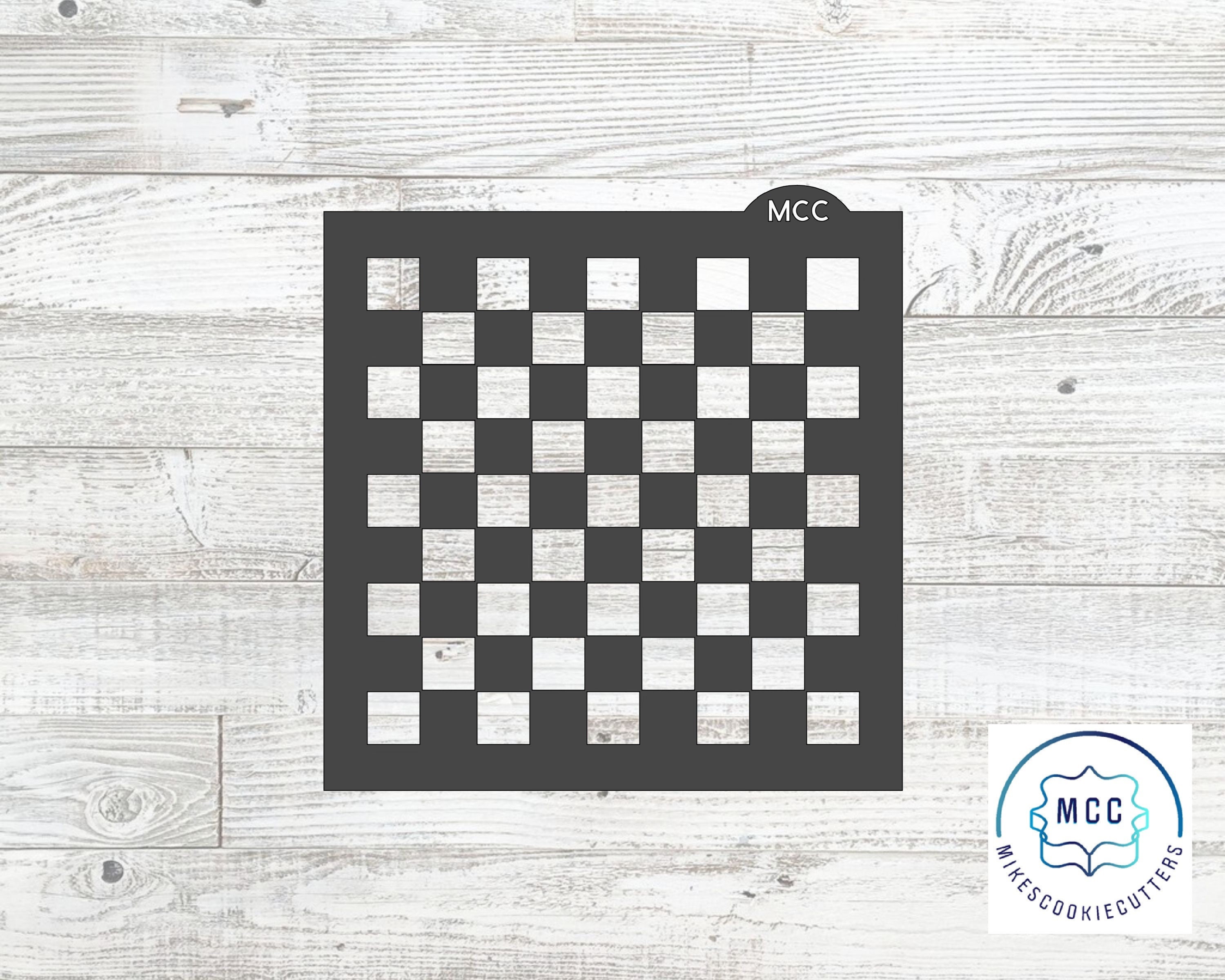 Large Checkerboard Stencil - Etsy