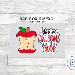 Apple Core or You’re Awesome to the Core Plaque Teacher Appreciation ...