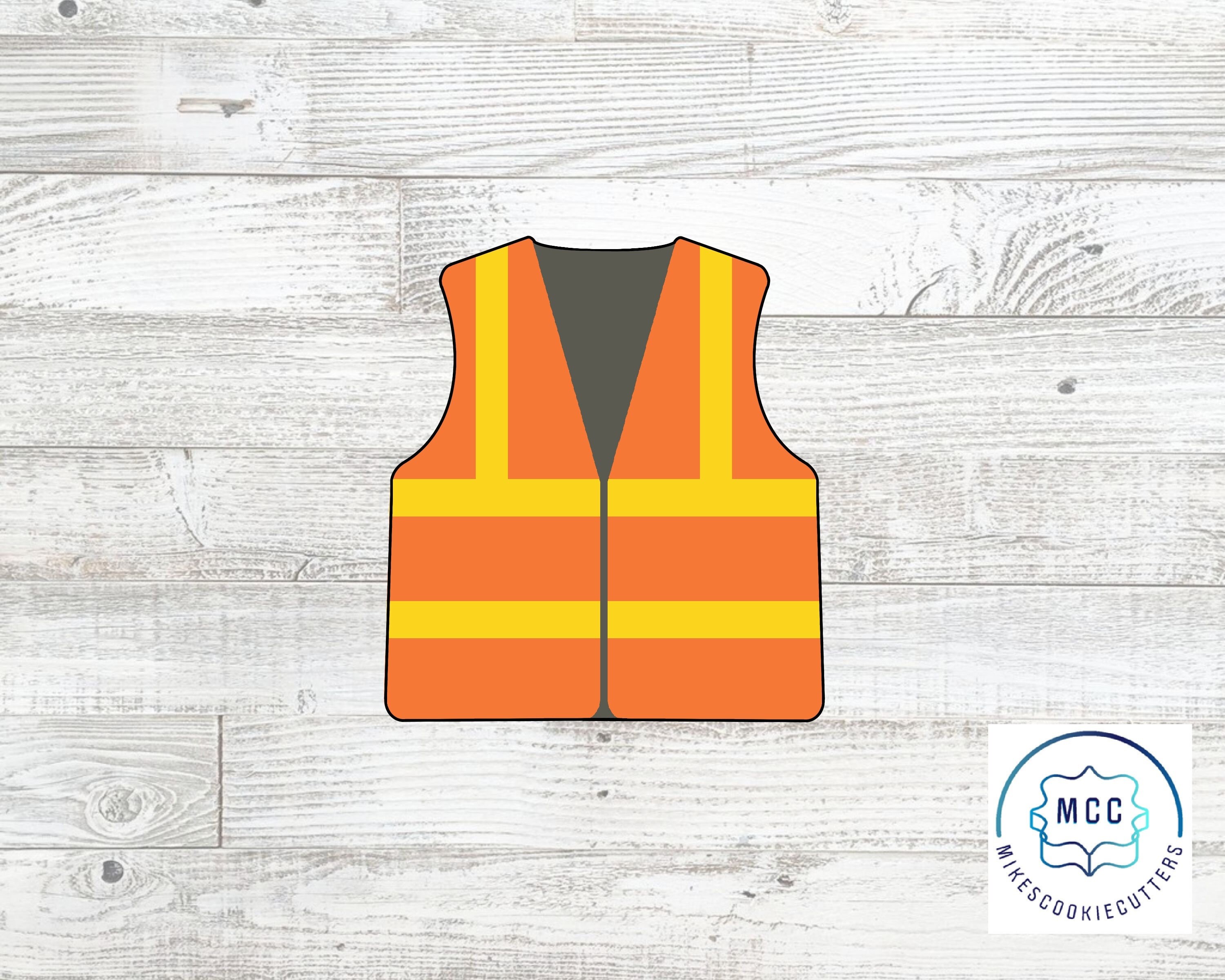 Safety Vest Life Jacket Construction Cookie Cutter | Etsy