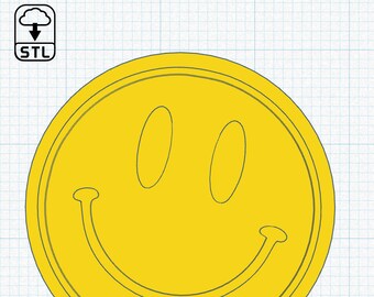 Smiley Face Stl - Etsy