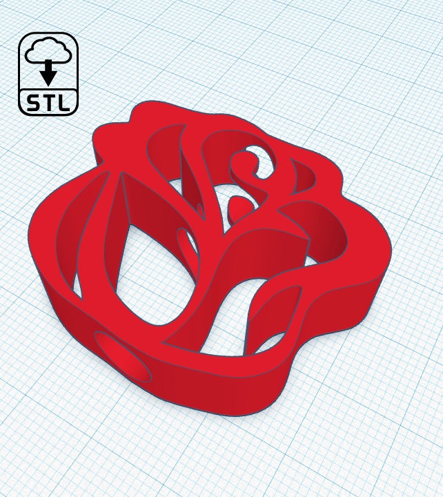 Rose Straw Topper STL Download for 3D Printing Staw Buddies | Etsy