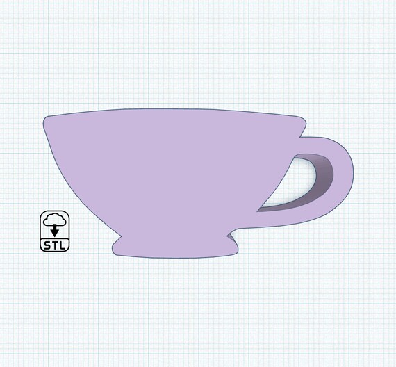 Teacup Straw Topper STL Download for 3D Printing Staw Buddies | Etsy