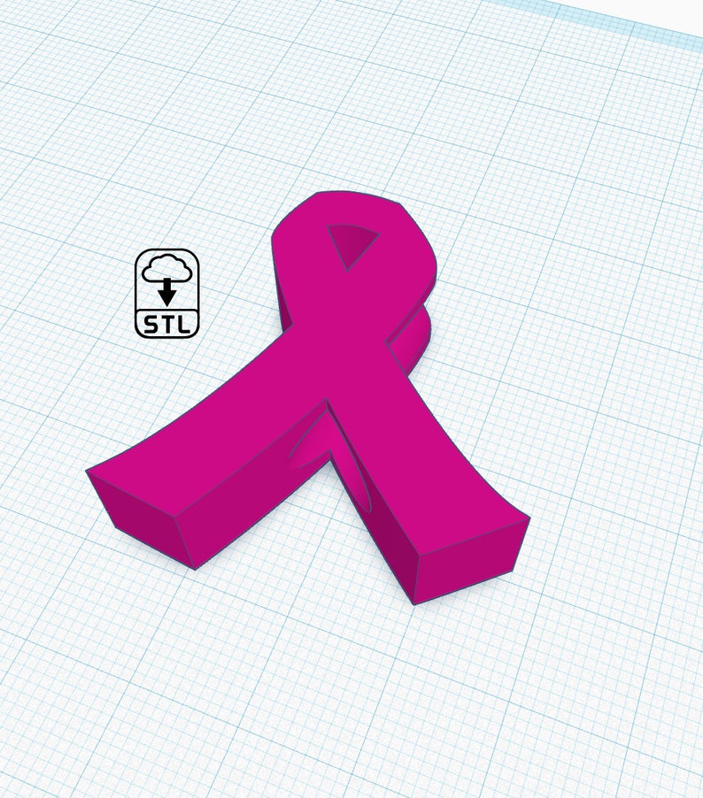 Awareness Ribbon Straw Topper STL Download for 3D Printing - Etsy