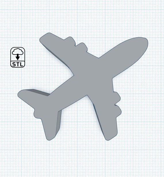 Airplane Straw Topper STL Download for 3D Printing Staw - Etsy