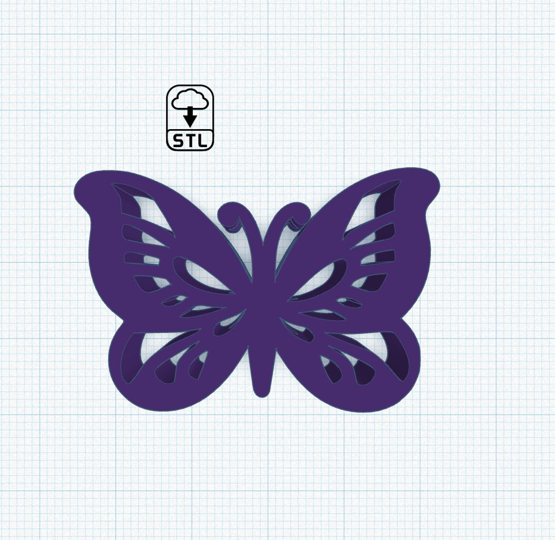 Butterfly Straw Topper STL Download for 3D Printing, Staw Buddies STL ...