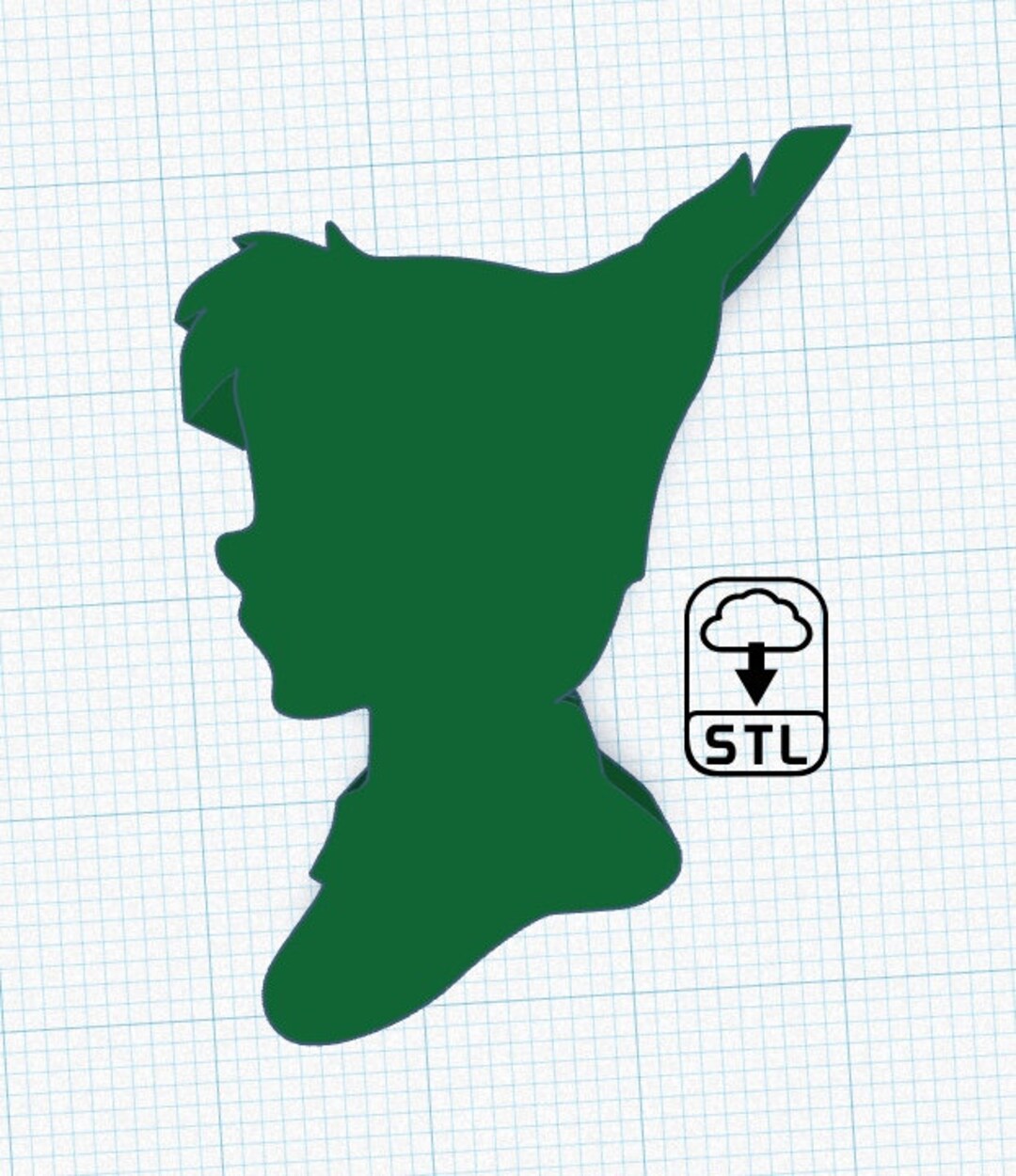 Peter Pan Straw Topper STL Download for 3D Printing, Staw Buddies STL ...