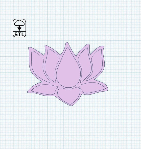 Lotus Flower Straw Topper STL Download for 3D Printing Staw - Etsy