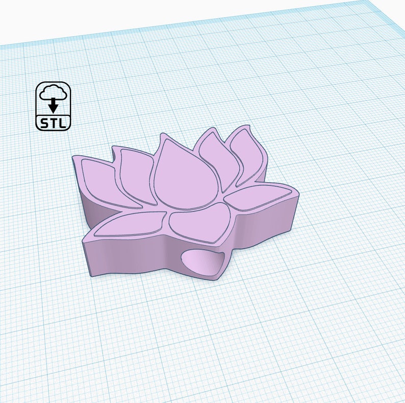 Lotus Flower Straw Topper STL Download for 3D Printing Staw | Etsy