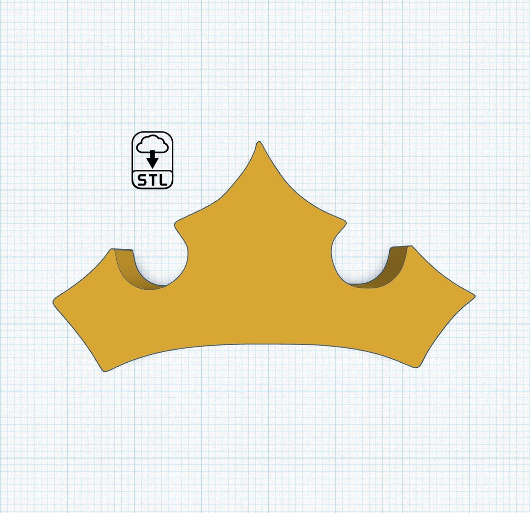 Princess Crown Straw Topper STL Download for 3D Printing, Staw Buddies ...