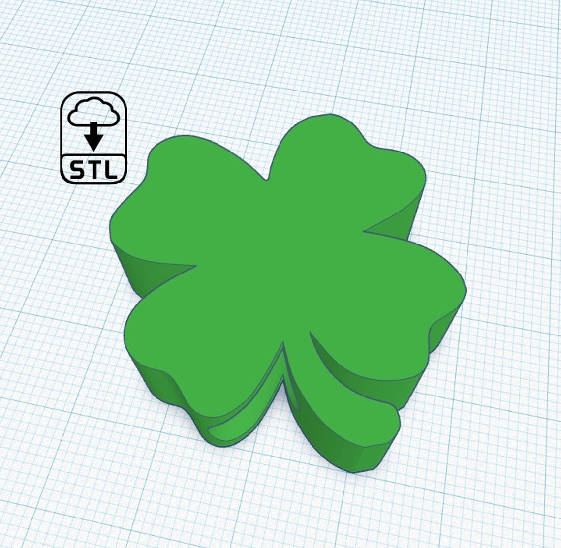 4 Leaf Clover Straw Topper STL Download for 3D Printing Staw | Etsy