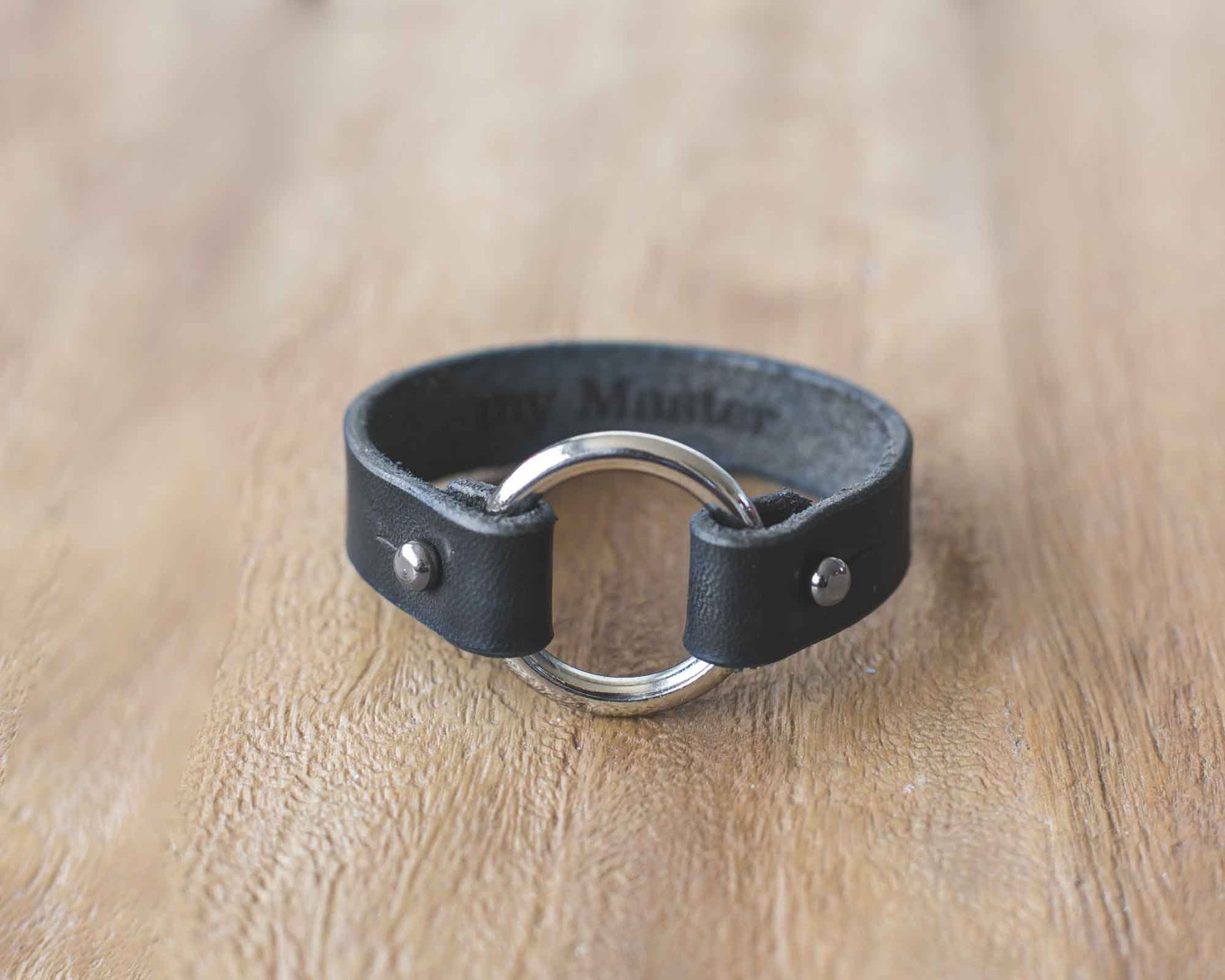 BDSM DOM Bracelet Master Leather Bracelet Personalized SIR - Etsy Norway