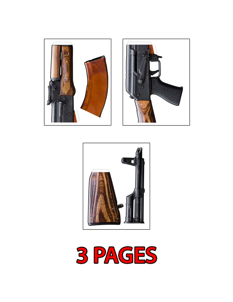 DIY Life Size AK47 Rifle Cut Out digital Download - Etsy Australia