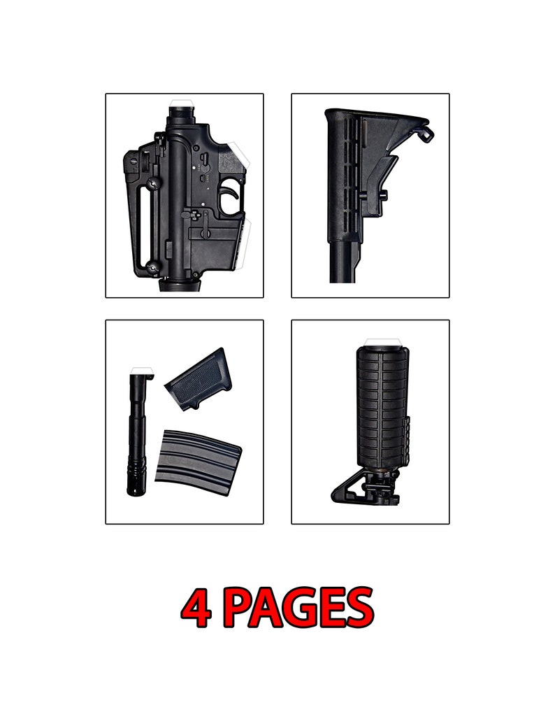 DIY Life Size M4/ AR-15 Rifle Cut Out *digital Download* - Etsy