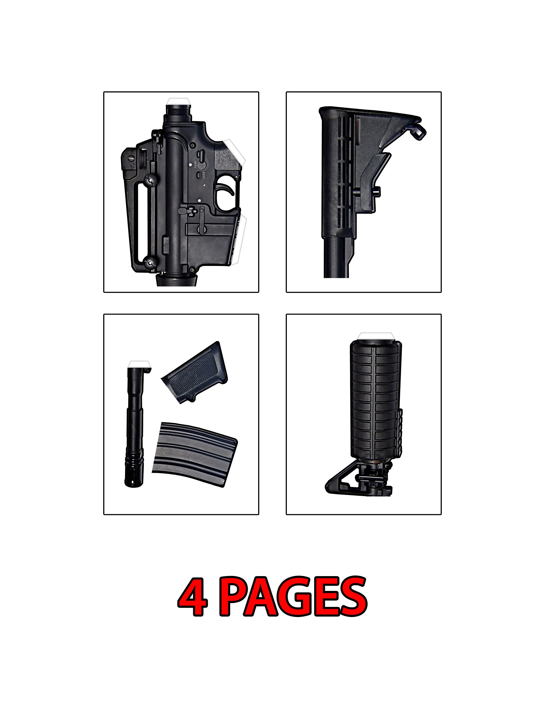 DIY Life Size M4/ AR-15 Rifle Cut Out *digital Download* - Etsy