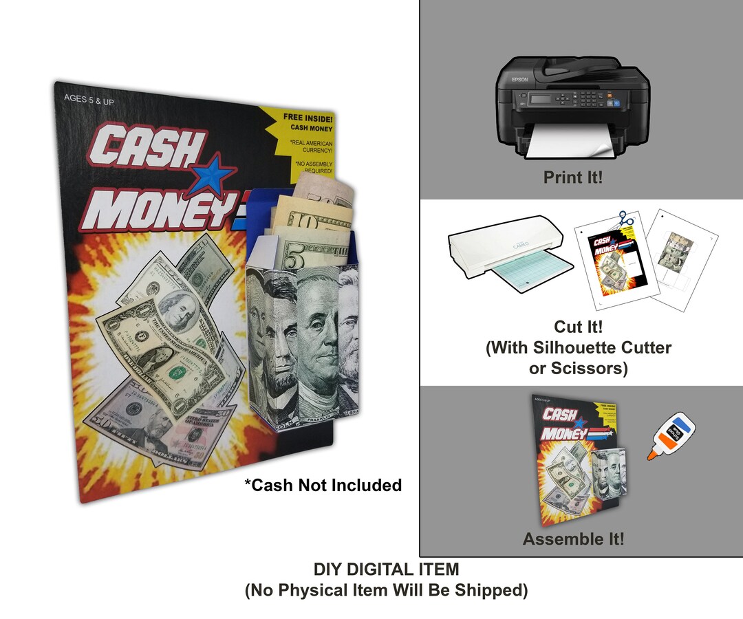 Cash Gift Packaging: GI Joe Themed (cash NOT Included)*digital Download ...