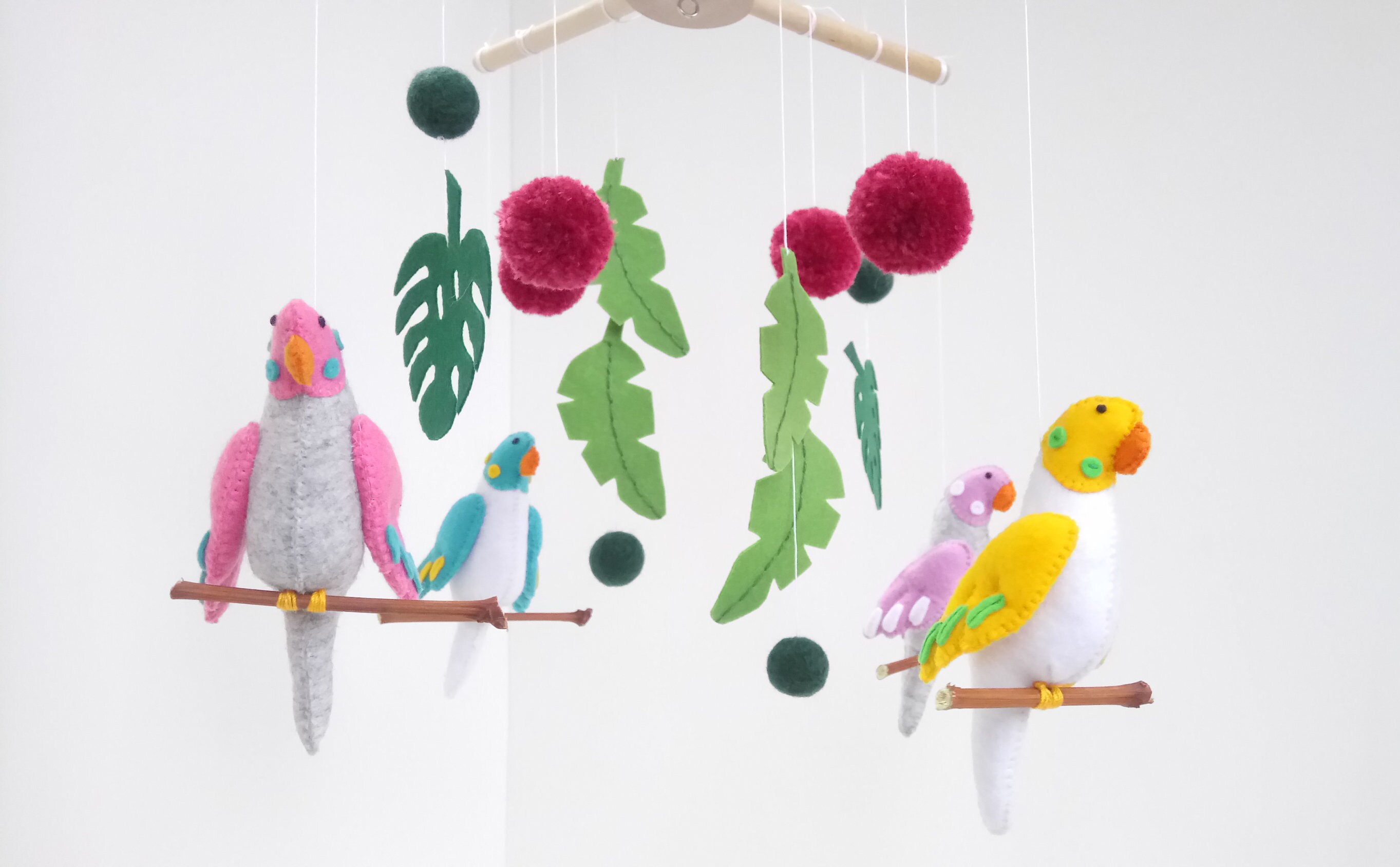 Parrot Mobile, Lovebird Mobile, Bird Mobile - Etsy
