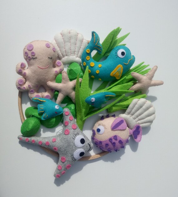 Ocean Mobile Sea Creatures Mobile Fish Mobile - Etsy