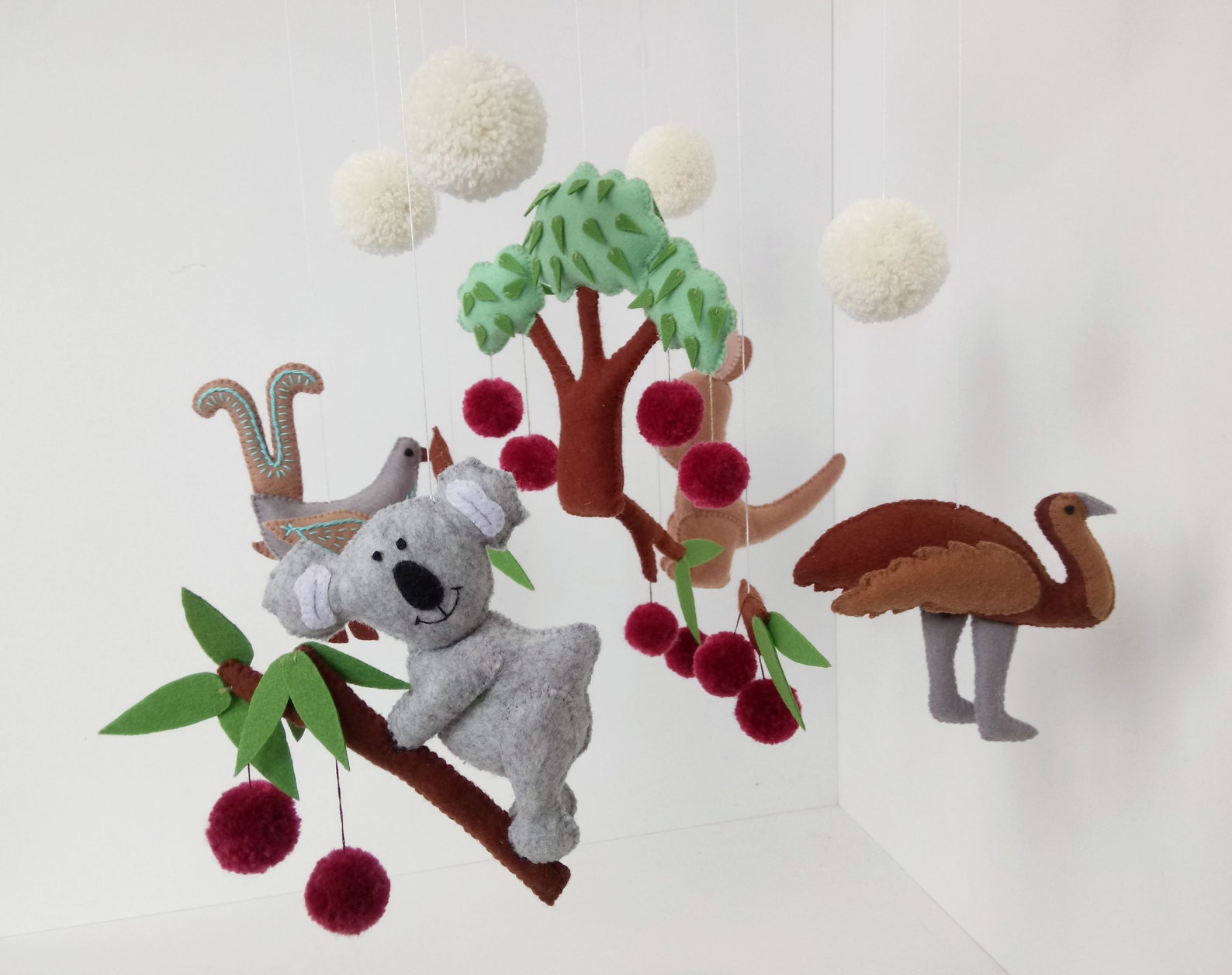 Kangaroo and Koala Mobile, Kangaroo Baby Crib Mobile, Koala Nursery ...